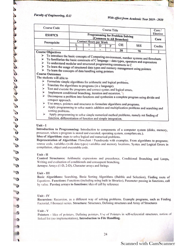 B.E PPS Unit 1 | PDF