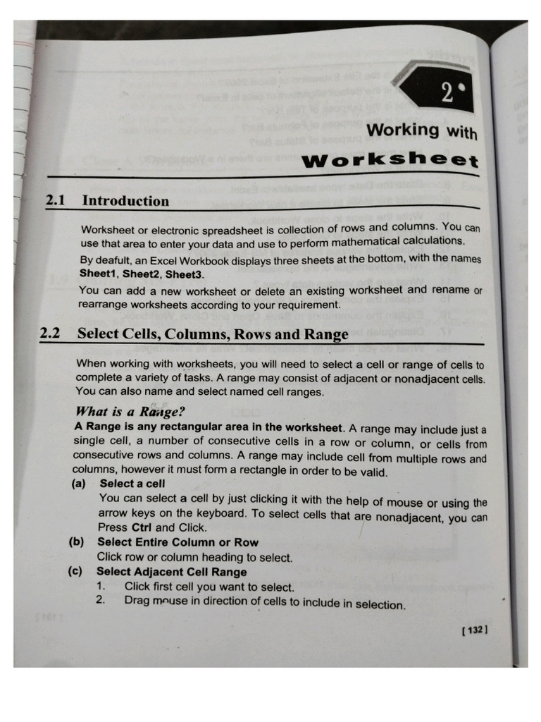 Chapter - 2 Worksheet - 1 | PDF
