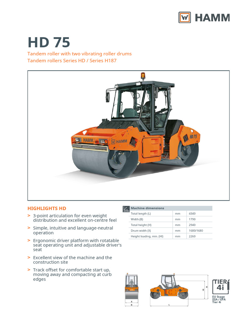 HD75 TD2011L04W W V3 en-GB | PDF | Horsepower | Frequency