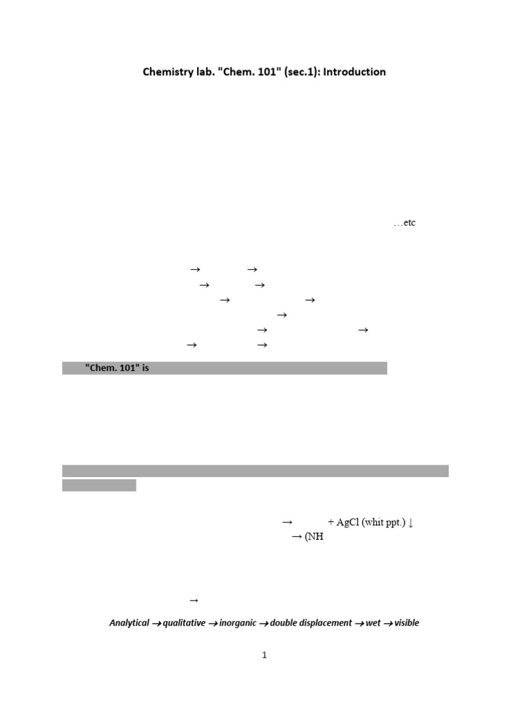 Chem101 Acid Radicals | PDF
