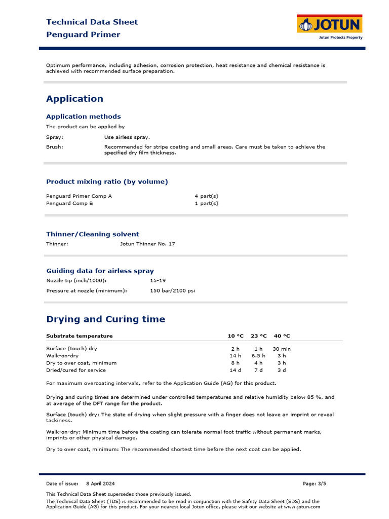 Penguard Primer TDS - Part3 | PDF