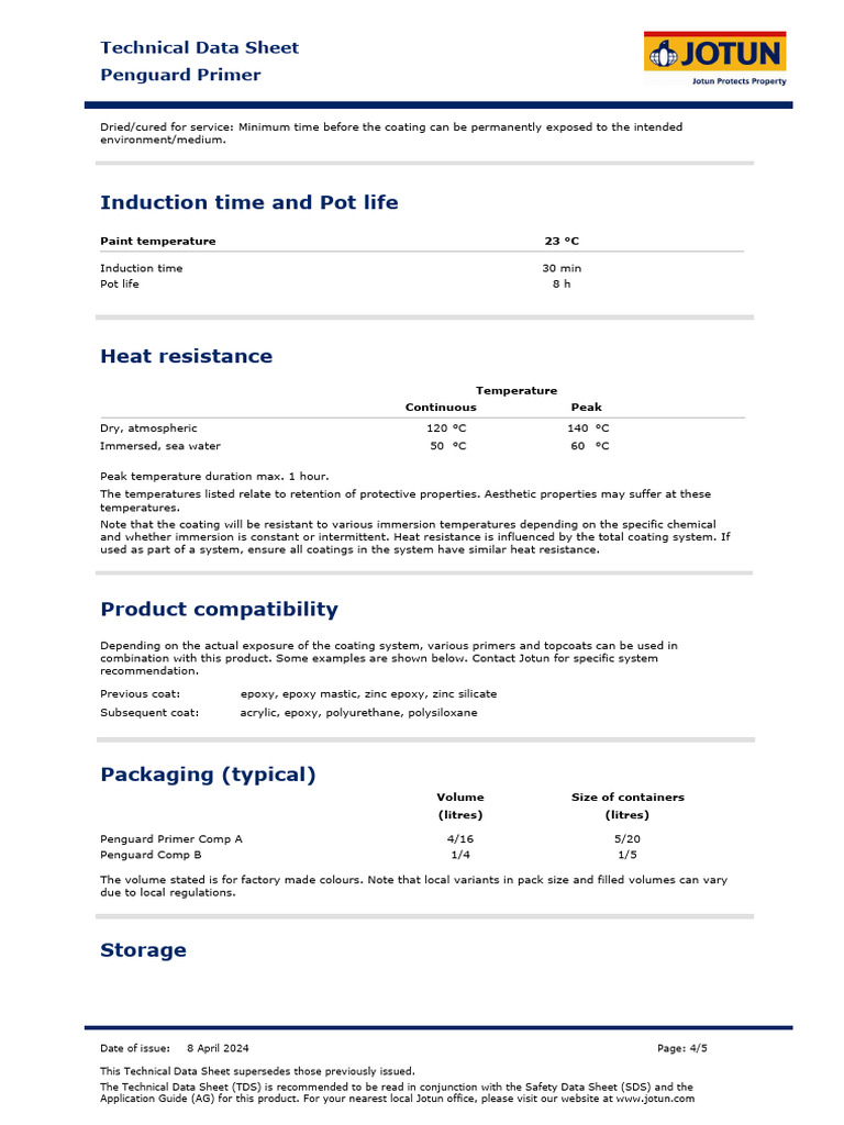 Penguard Primer TDS - Part4 | PDF