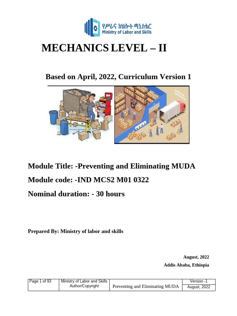 Prevent and Eliminate MUDA | PDF