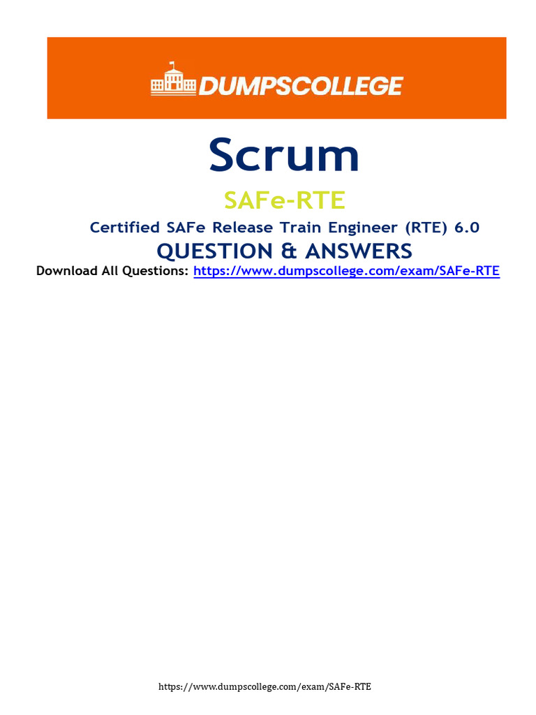 SAFe RTE Exam Questions | PDF | Scrum (Software Development) | Computers