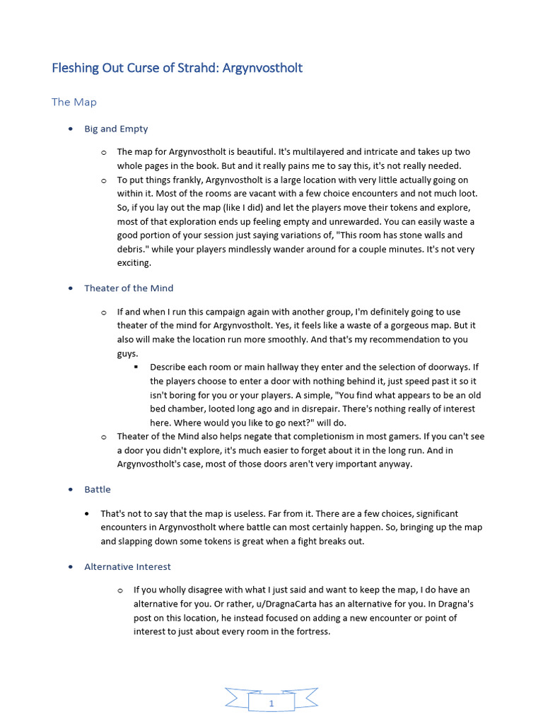 Chapter 7 - Argynvostholt | PDF