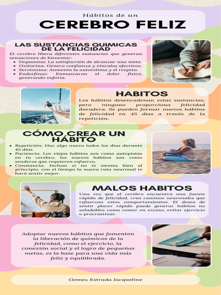 Infografía Habitos de Un Cerebro Feliz | PDF