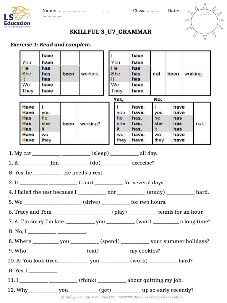 Skillful 3 - U7 - Grammar | PDF