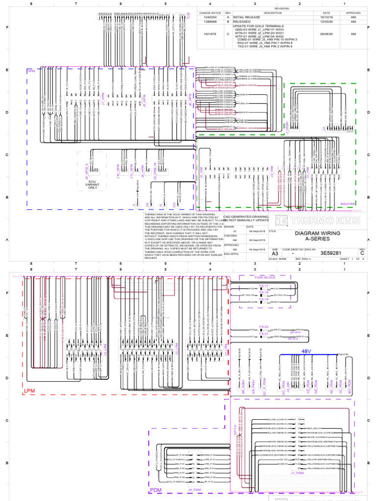 WD-3E59281 C A-Series Wiring Diagram | PDF