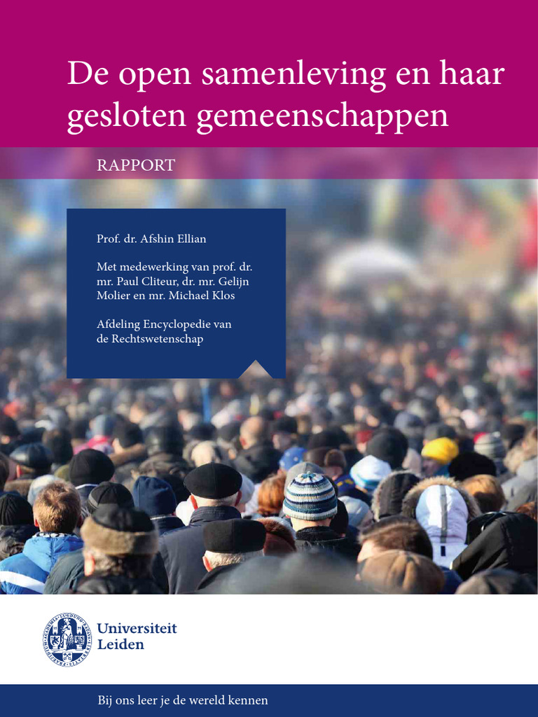 De Open Samenleving en Haar Gesloten Gemeenschappen | PDF