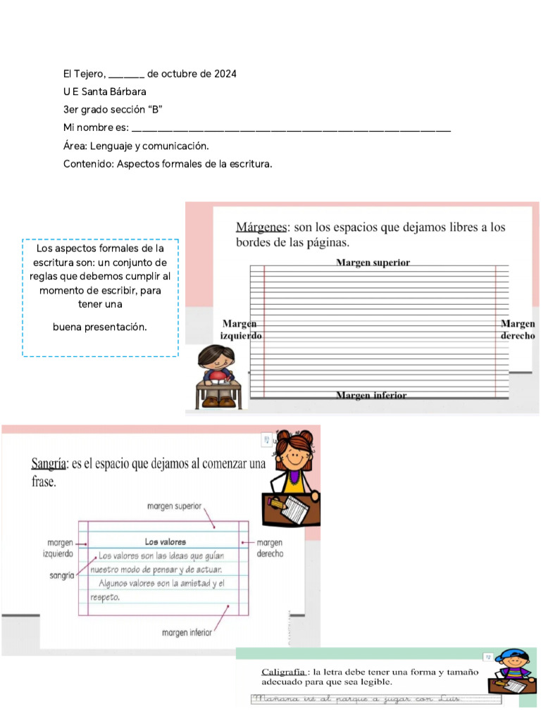 Aspectos Formales de La Escritura | PDF
