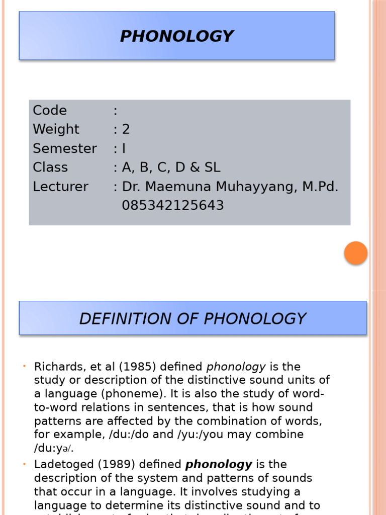 Introduction to Phonology | PDF