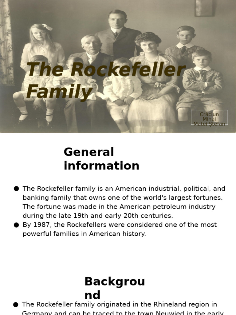 The Rockefeller Family | PDF | John D. Rockefeller