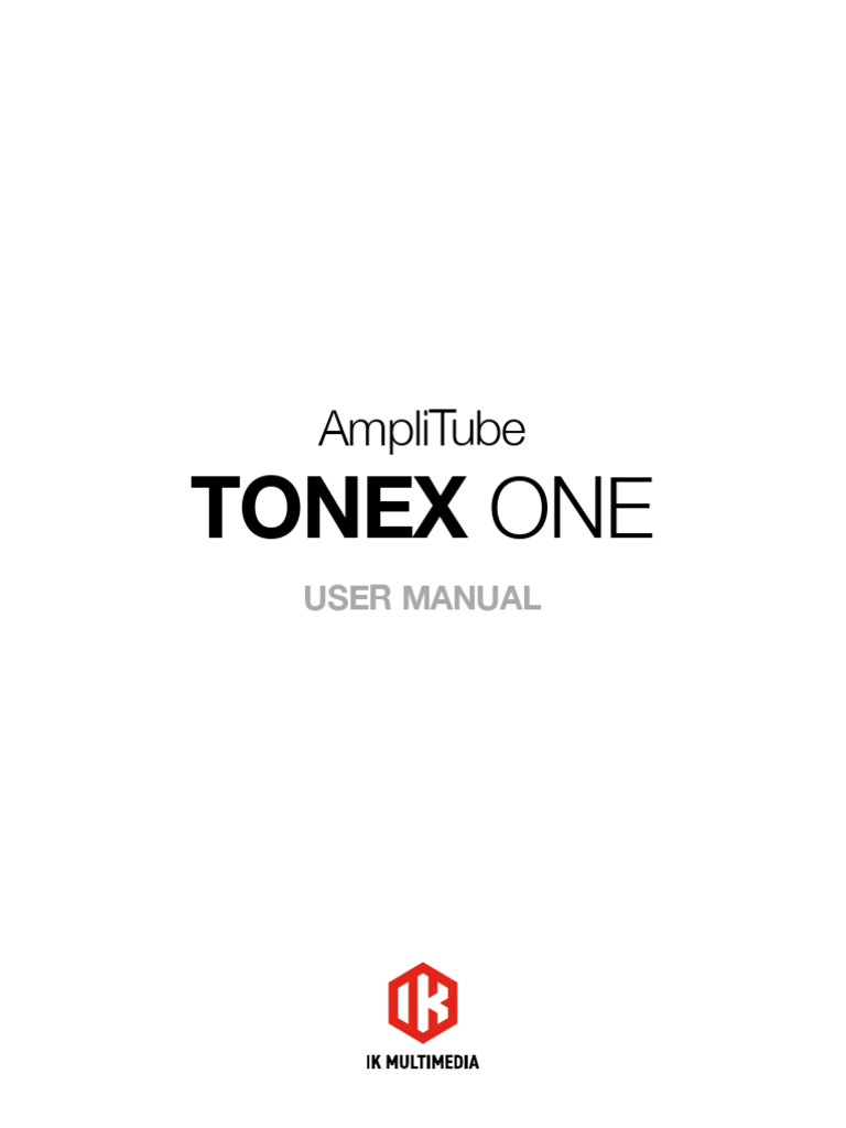 TONEX ONE User Manual | PDF