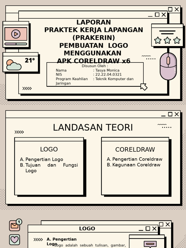 PEMBUATAN LOGO MENGGUNAKAN APK CORELDRAW x6 | PDF