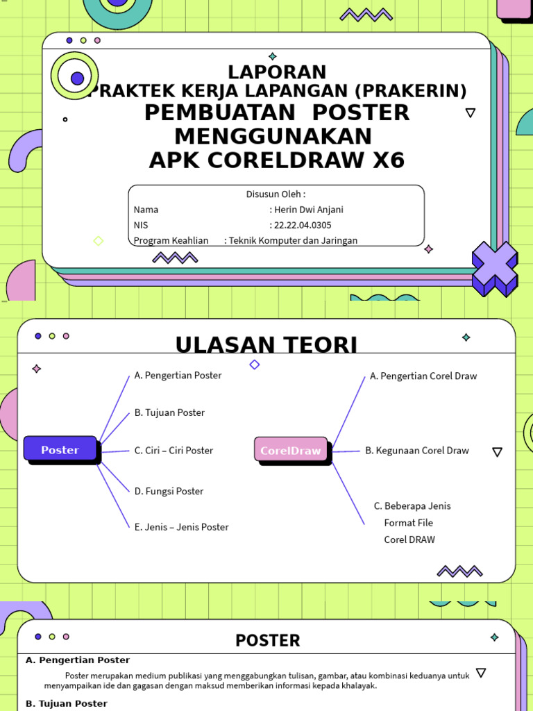 Pembuatan Poster Menggunakan Apk Coreldraw X6 | PDF