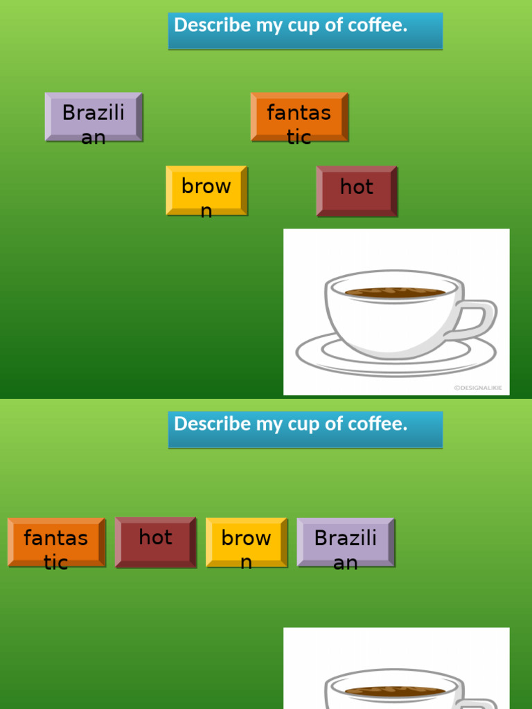 W13 Stage 5 Order of Adjectives | PDF