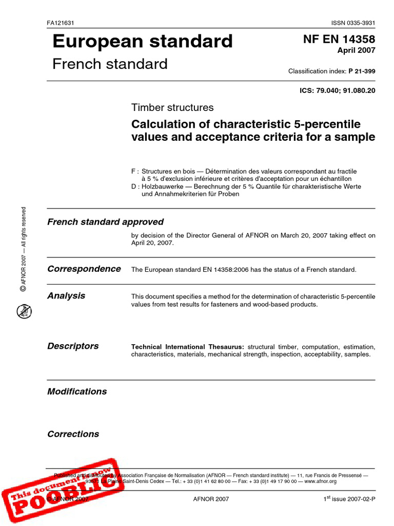 BS en 14358 2007 | PDF