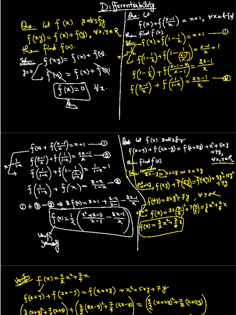 Differentiability L 4 Functional Rule | PDF