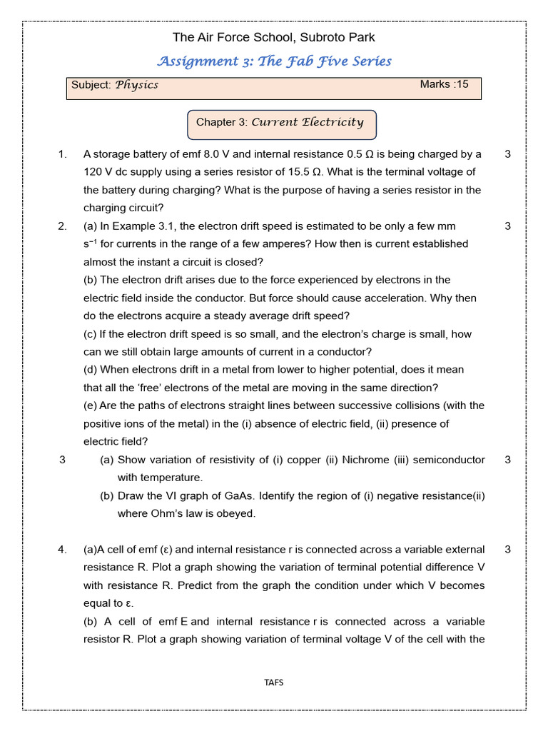 FAB FIVE Assignment 3 Xii | PDF