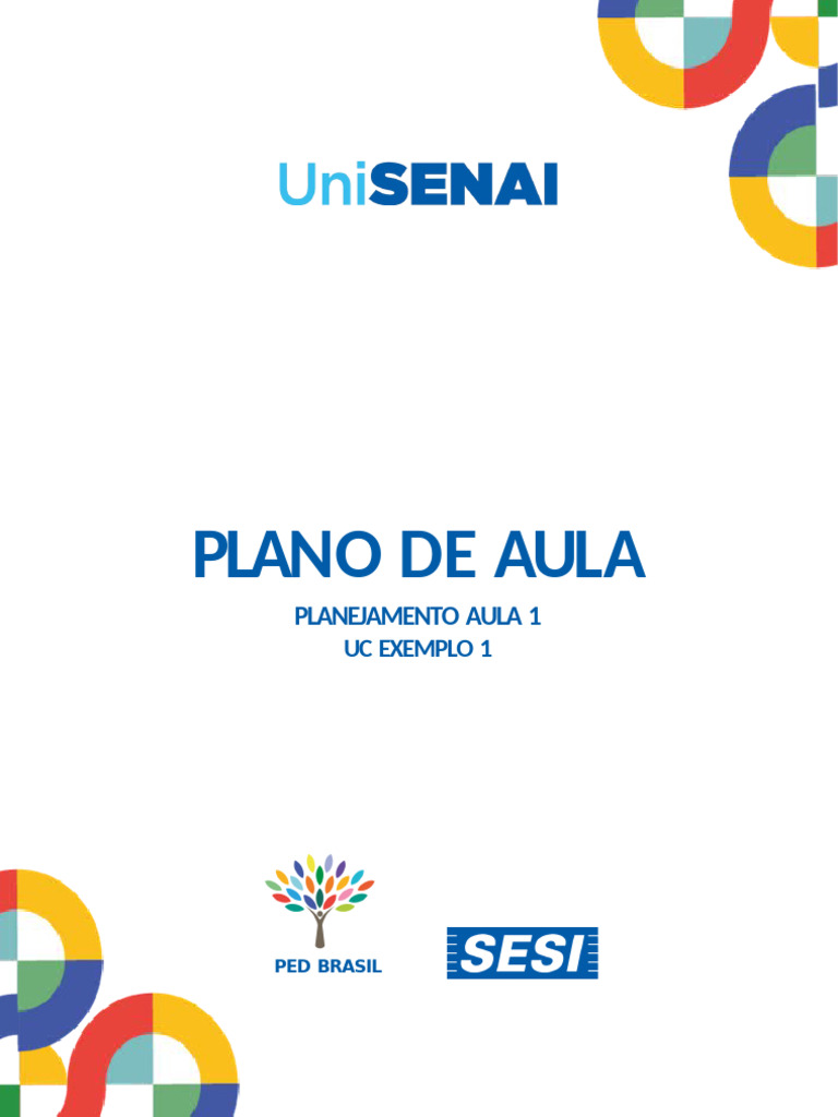 Capa Plano de Aula | PDF