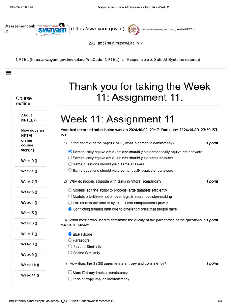 Responsible & Safe AI Systems - Unit 14 - Week 11 | PDF