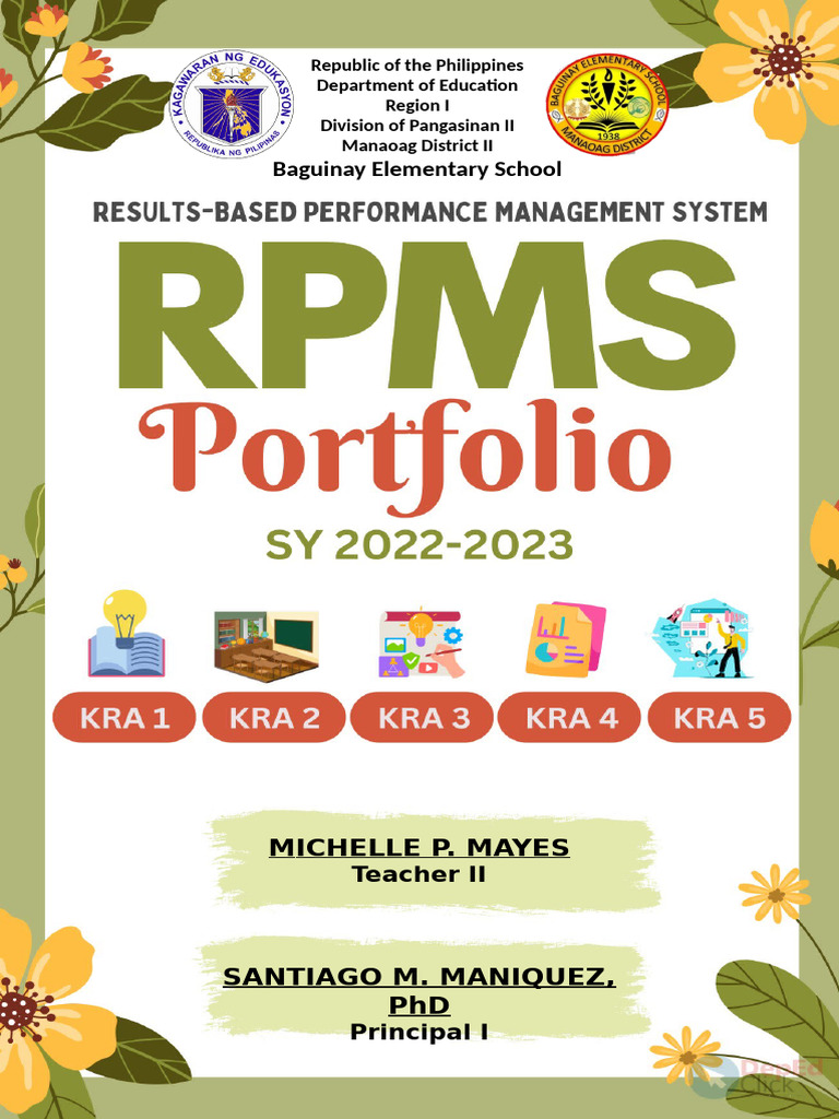 E Rpms Portfolio Design 2 Depedclick | PDF