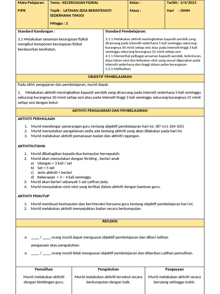 Rph Pjpk Ting 5 2024 m2 @ Aras | PDF