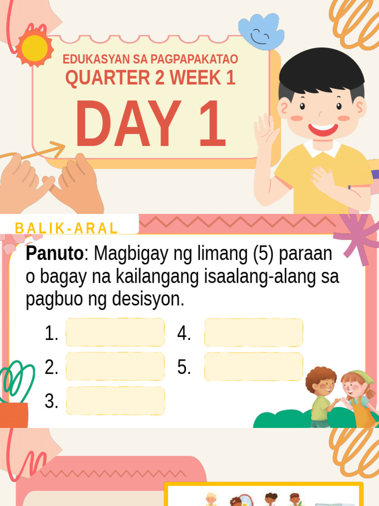 G6Q2 Week 1 Esp | PDF