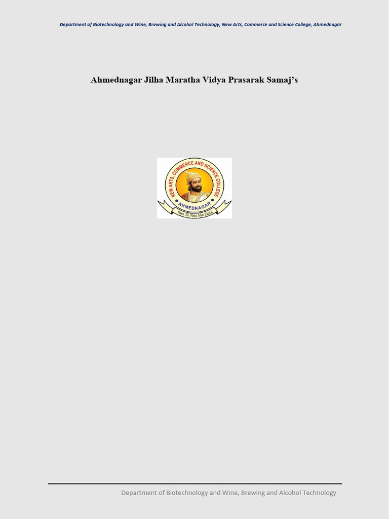 MSc. Biotechnology Syllabus | PDF