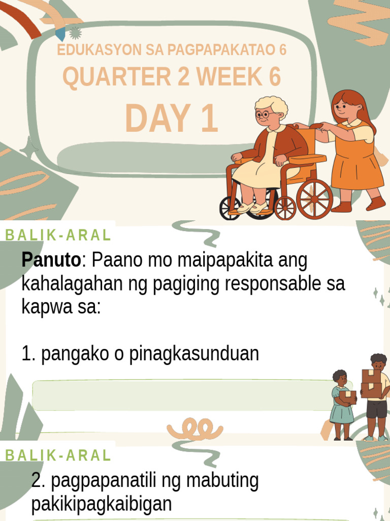 G6Q2 Week 6 Esp | PDF