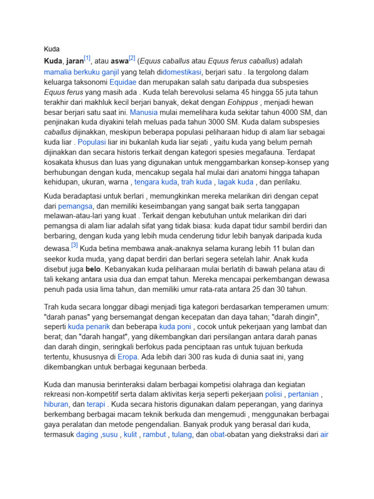 Kuda | PDF