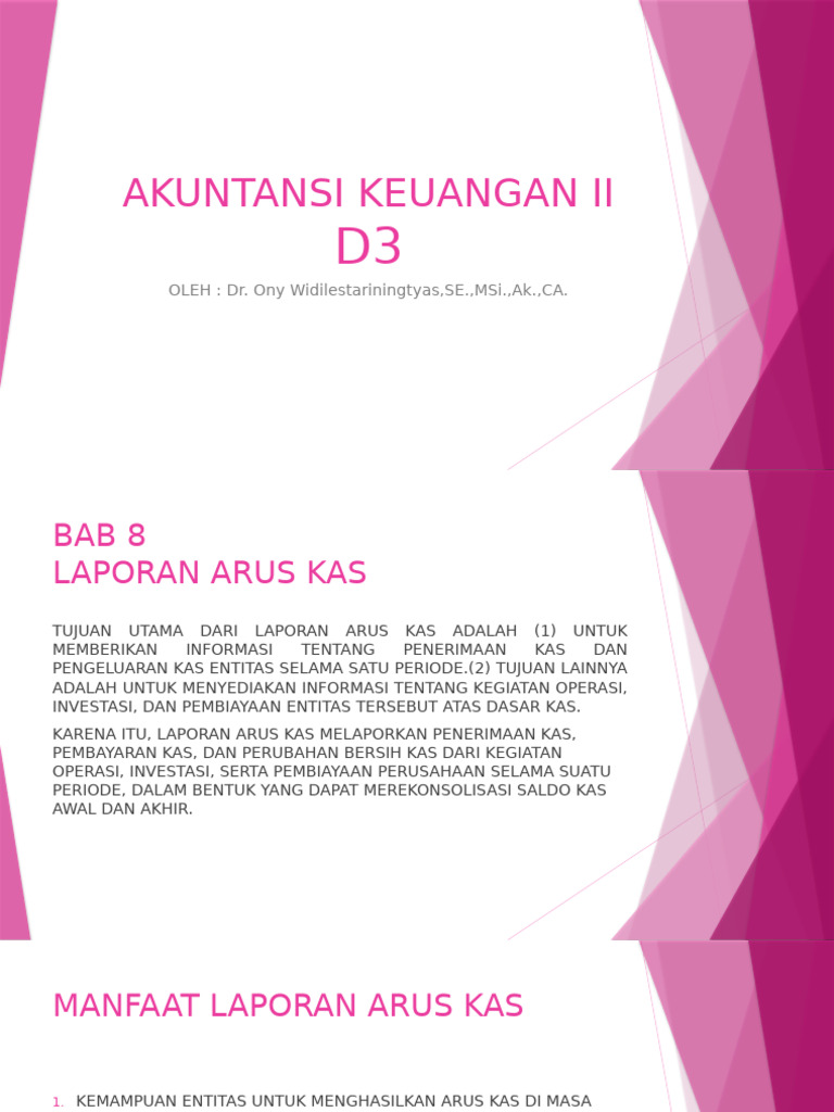 10. Bab 8 Laporan Arus Kas | PDF