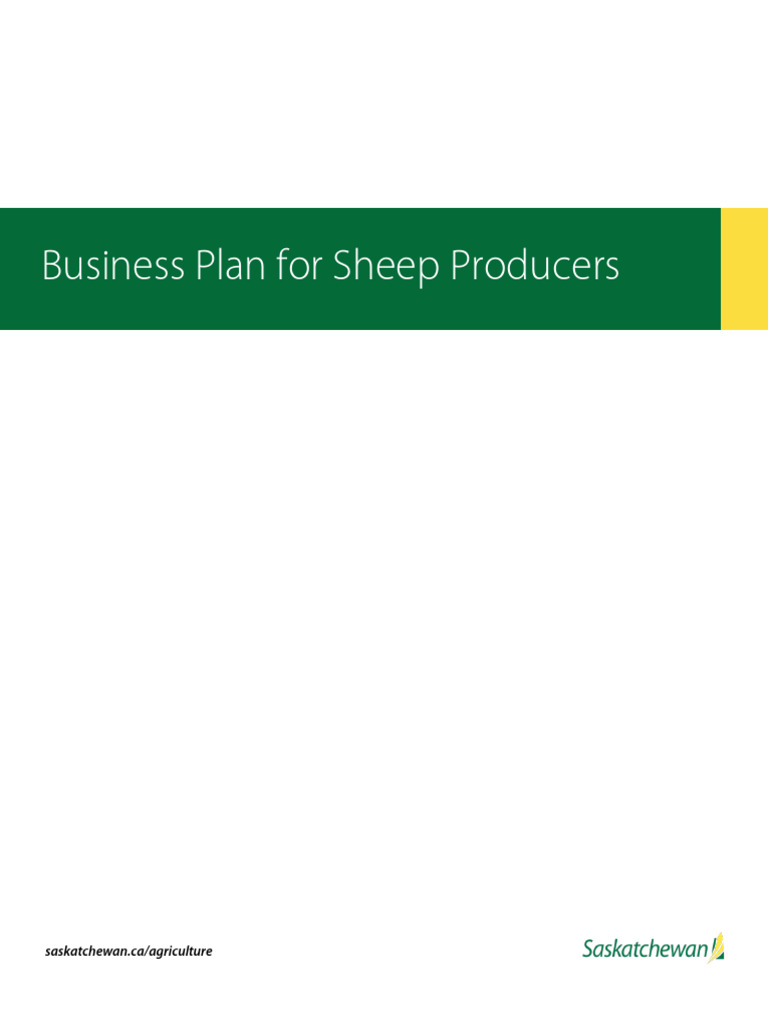 Sheep Business Plan July 2024 | PDF