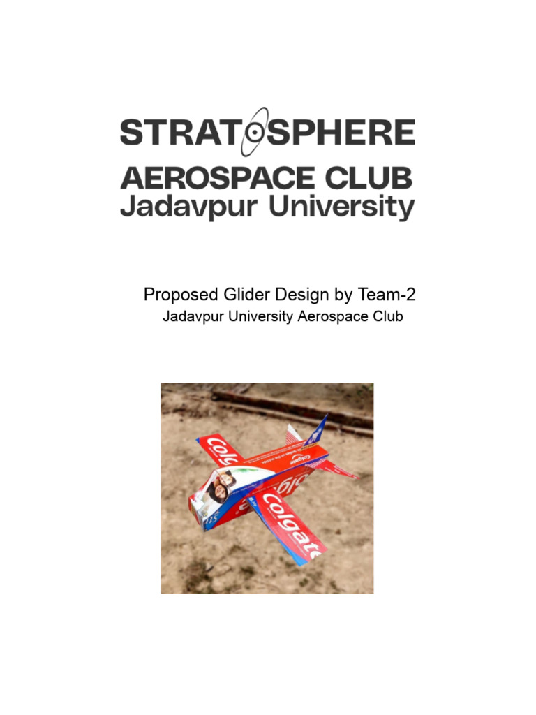 Glider Design_Team-2 (1) | PDF