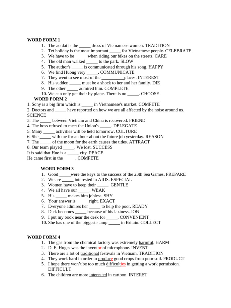 Word Form | PDF