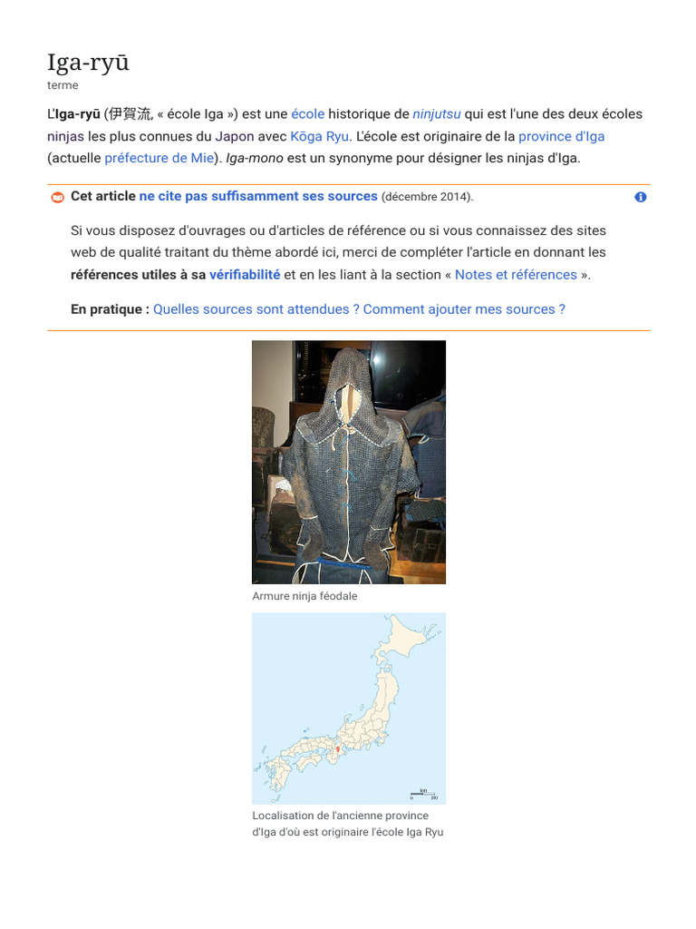 Iga-ryū — Wikipédia | PDF