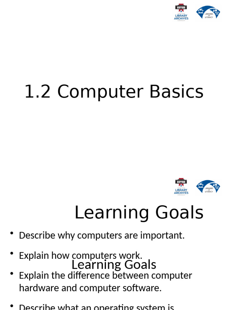 1.2 Computer Basics Presentation | PDF | Operating System | Computer ...