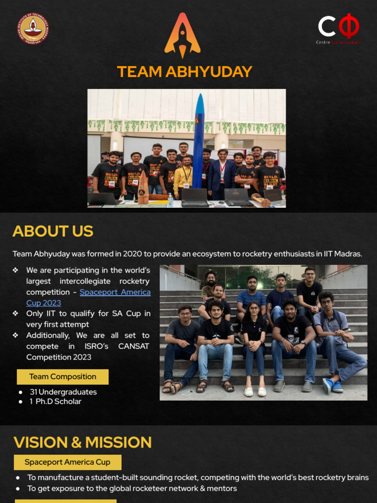 TEAM ABHYUDAY Sponsorship 2023 | PDF
