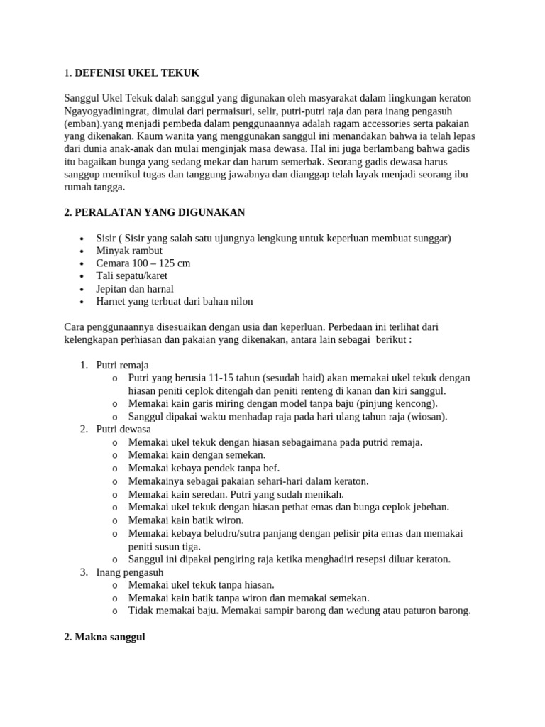 Materi Ukel Tekuk Yogyakarta | PDF