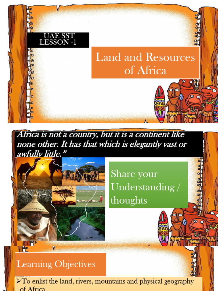 Land and Resources of Africa - PPT | PDF
