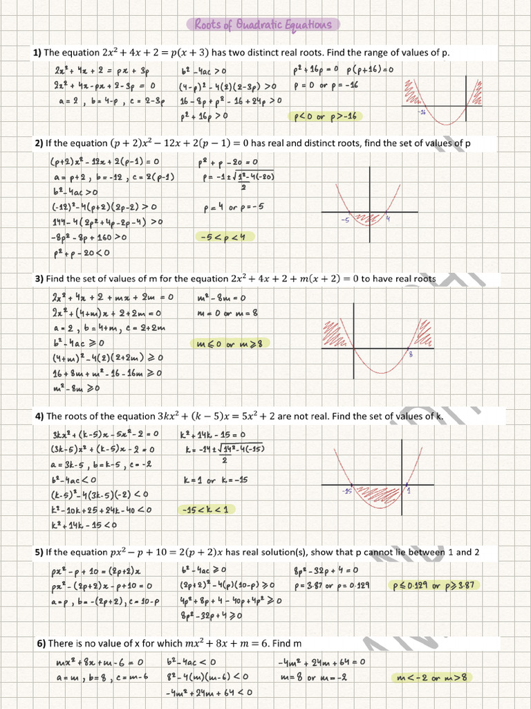 Quadratics Homework 3 | PDF