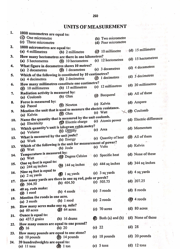 Units of Measurement | PDF