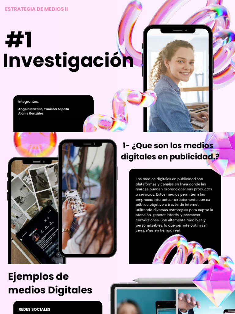 Pink and Black 3D Holographic Creative Portfolio Presentation - 20241003 - 074951 - 0000 | PDF