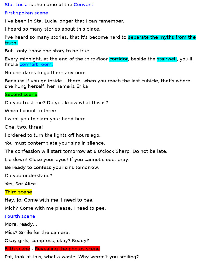 Words - Script | PDF