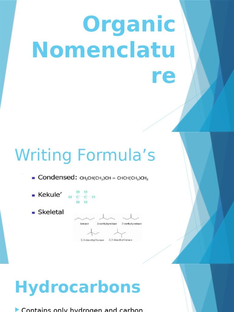 Organic Chemistry Ppt | PDF