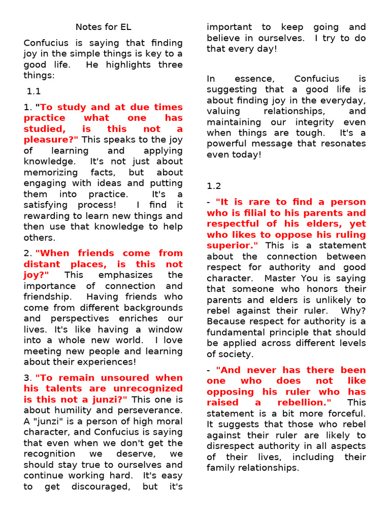 Notes For E1 | PDF