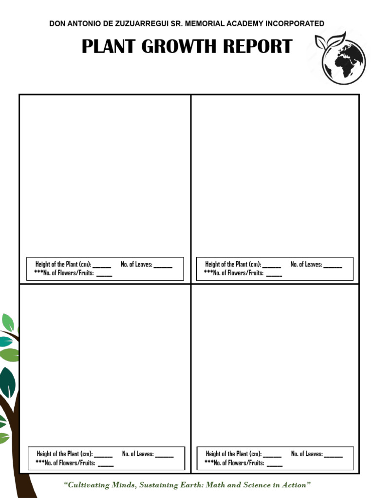 Plant Growth Tracker | PDF