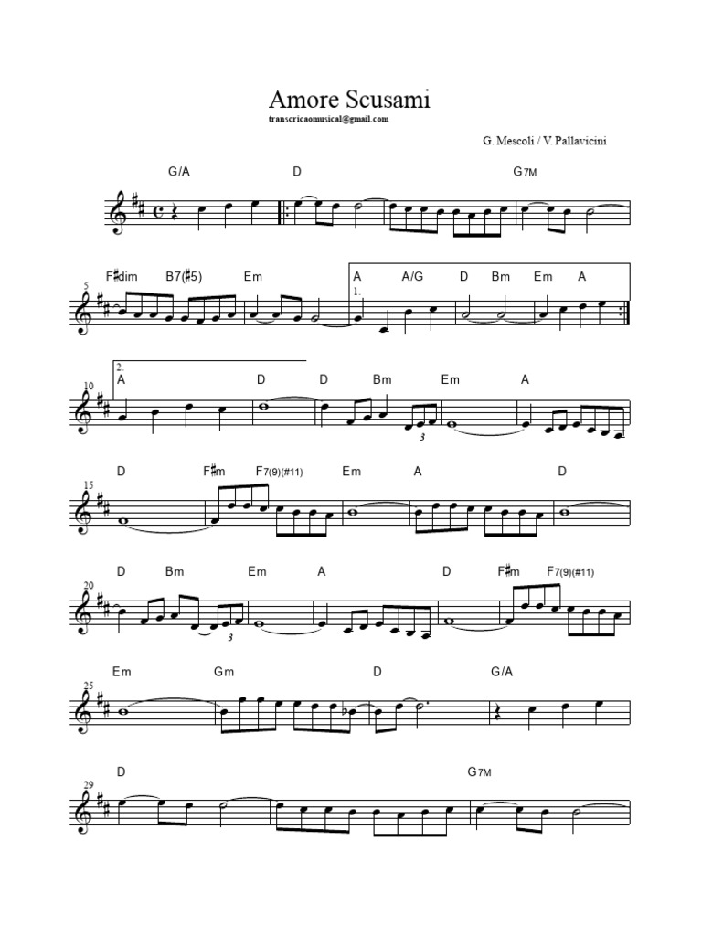 Amore Scusami | PDF