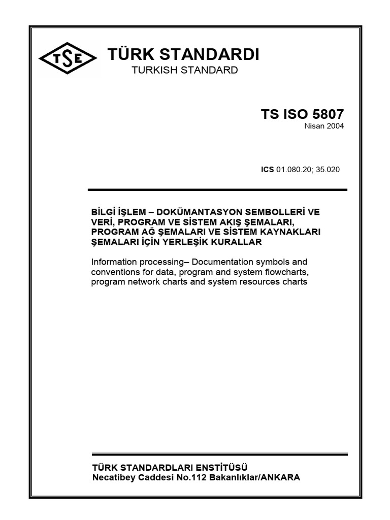 TS Iso 5807 | PDF