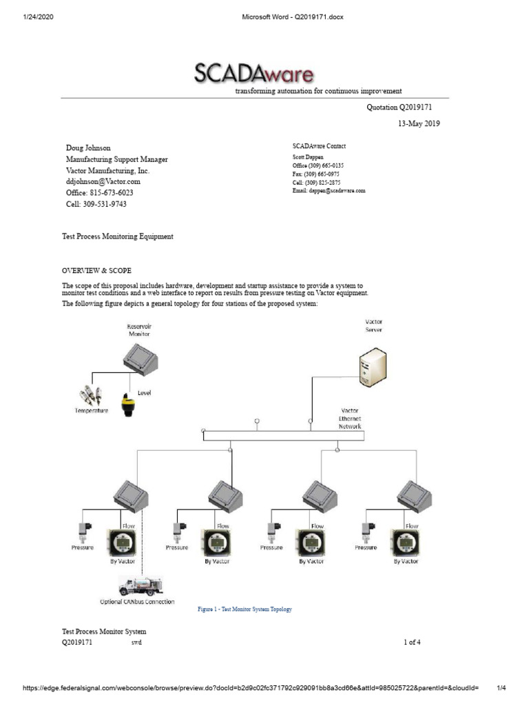 SCADAware Quote | PDF